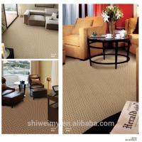 China Machine tuft striped pattern cut pile blending carpet for star hotel for sale