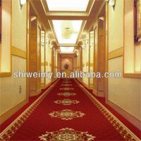 China Traditional style red PP corridor long carpet for sale