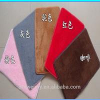 China Solid color polyester chenille living room rug mat for sale