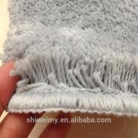 China Solid color polyester chenille living room rug mat for sale