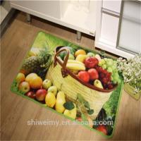 China Fresh fruit design loop pile nylon door mat for sale