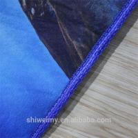 China Water washable printed Polyester logo doormat for sale