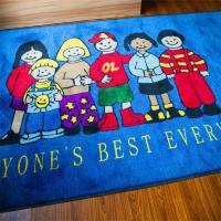 China Machine washable fireproof nylon education cartoon mat for sale