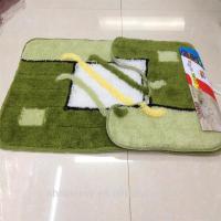 China Shaggy pattern polyester toilet mat set for bath for sale