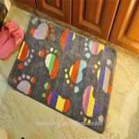 China Polyester hand tufted pattern modern bath room mat with latex backing for sale
