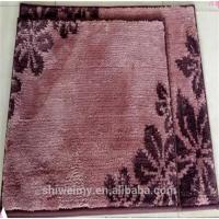 China Colorful shaggy microfiber polyester material mat for bath for sale