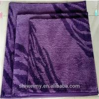 China Colorful shaggy microfiber polyester material mat for bath for sale