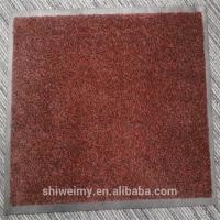 China Machine washable red nylon material rubber backing door mat for sale