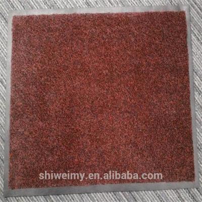 Cina Stuoia di porta di gomma materiale di nylon rossa lavabile a macchina della protezione in vendita