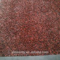 China Machine washable red nylon material rubber backing door mat for sale
