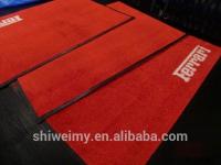 China Nylon printed logo mats with rubber backing for sale