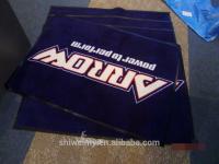 China Nylon printed logo mats with rubber backing for sale