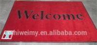 China Nylon printed logo mats with rubber backing for sale