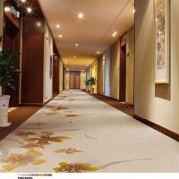 China Plain Style Hotel Corridor Carpet Graceful Prince White Wool Material for sale