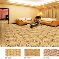China Modern Nylon Loop Carpet Beige Flat Wave Pattern Antibacterial Feature for sale