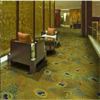 China Green Hand Knotted Woolen Carpets Axminster Green Forest Pattern Design for sale