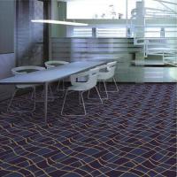 China 3d Flat Wave Pattern PVC Commercial Flooring , Patterned Wall To Wall Carpet for sale
