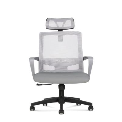 Cina Alto Mesh Executive Chairs ergonomico grigio posteriore con supporto lombare messo per lavoro a domicilio in vendita