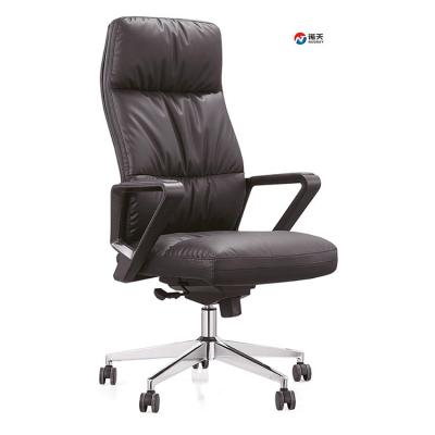 Cina La sedia classica Brown di Xecutive dell'ufficio esecutivo riveste di pelle 3d l'alluminio dello spostamento 350mm con l'OEM di nylon della base in vendita