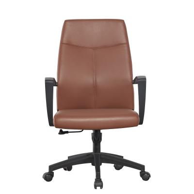 Cina cuoio di cuoio esecutivo ergonomico dell'unità di elaborazione della sedia BIFMA dell'ufficio di 2.5mm in vendita
