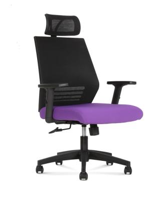 China Alta parte posteriore di sostegno lombare Mesh Office Chair con la porpora regolabile del nero del poggiacapo for sale