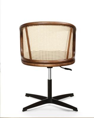 Cina sedia comoda dell'ufficio esecutivo del rattan specializzato regolabile 3D sulle ruote 75cm in vendita