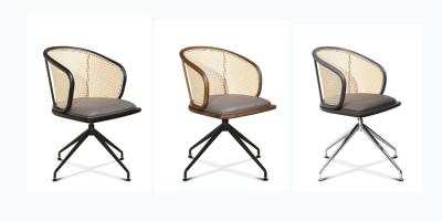 Cina I pp esecutivi di legno mettono 30in a sedere l'ufficio del rattan che presiede la parte posteriore di 42cm in vendita