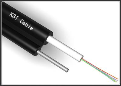 China Figure 8 Fiber Optic Cable Black Self Supporting Aerial Cable With Loose Tube for sale