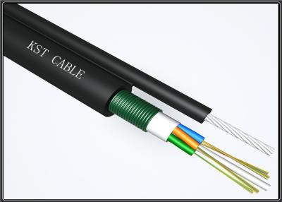 China 96 Core Overhead Fiber Optic Cable Multimode With PE Sheath UV Stable GYTC8S for sale