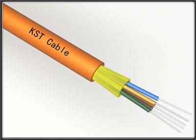 China Sinlge Mode Indoor Fiber Optic Cable Orange Aerial Optical Fiber Cable for sale
