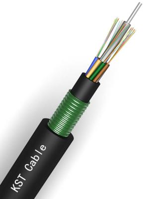 China 24 Core Loose Tube Fiber Optic Cable Double Sheathed Fiber Optic Internet Cable for sale