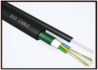 China Armored Fig 8 Self Supporting Aerial Fiber Optic Cable 72 Core FRP Strength Member for sale