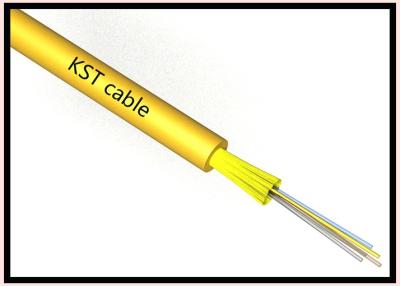 China Kevlar Yarn Strengthen SM 4 Core Fiber Optic Cable With PVC Outsheath for sale