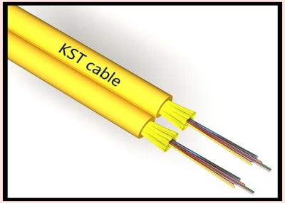 China Duplex Sm Yellow Indoor Fiber Optic Cable Used In Telecommunication for sale