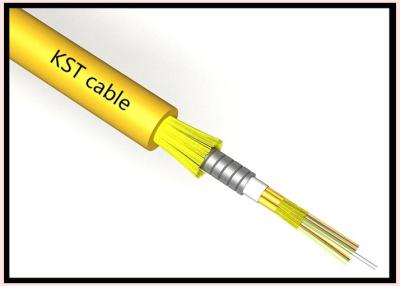 China Simplex Single Mode Indoor Fiber Optic Cable With Sprial Steel Wire Strengthen for sale
