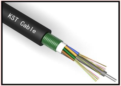 China 24 Core Outdoor Fiber Optic Cable / Double Steel Tape Armoured Cable for sale