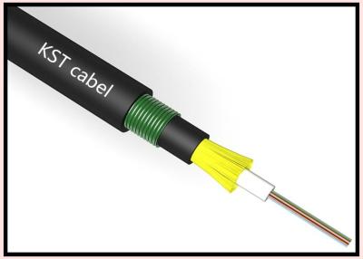 China Double Pe Sheath Loose Tube Fiber Optic Cable , Fiber Optic Single Mode Cable for sale
