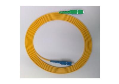 China SC / UPC-SC / APC Simplex Fiber Patch Cord Single Mode Fibre Patch Leads for sale