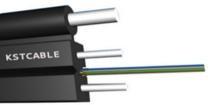 China Aerial Flat 4 core fiber optic cable 1 2.0*5.0mm , FTTx Drop cable with FRP Strength for sale