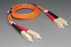 China Singlemode Duplex G657A1 LSZH Fiber optic patch cord , fiber optic jumper SC / UPC - FC / UPC for sale