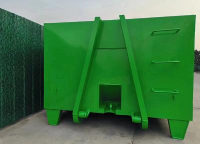 China Multi Purpose Hook Lift Skip Bin Fireproof Weatherproof Roll On Roll Off Dumpster Container for sale