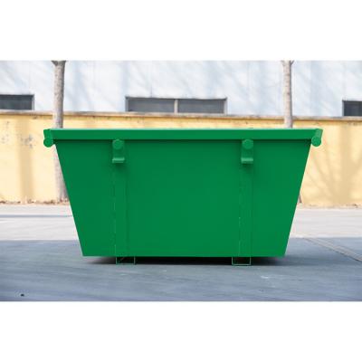 China Steel Industrial Scrap Metal Skip Bin Construction Recycling Waste Skip Dumpster for sale