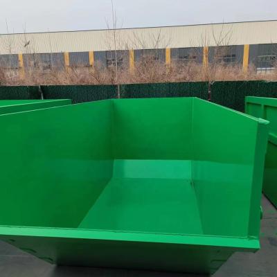 China 6 Cubic 6m Skip Dumpster Crap Metal Waste Management Bin For Home Scrap Metal Bin for sale