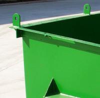 Quality 10 Yard Front Lift Bin Construction Skip Container Outdoor Metal Waste for sale