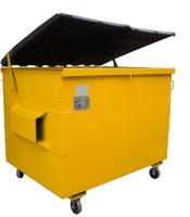 Quality Heavy Duty Front Lift Bin 250 350 Mild Steel 2CBM-50CBM Waste Bin Container for sale