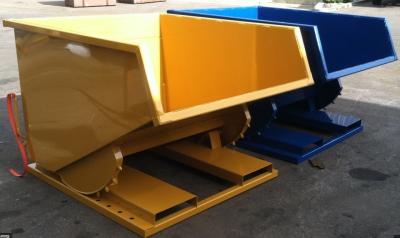 China Medium Duty Steel Self Dumping Hopper Stackable For Construction for sale
