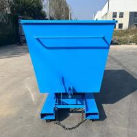 Quality Transportable Steel Self Dumping Hopper Mini Forklift Tipper Bin Dumpster for sale