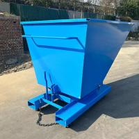 Quality Construction Steel Tipping Bins / Forklift Bin Tipper Forklift Dumpster for sale