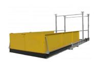 China Durable Retractable Load Deck Platform Sand Blasting Crane Loading Deck 5t for sale