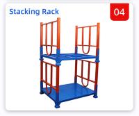 China Supermarket Galvanized Stackable Metal Racks Foldable Cargo Storage Roll Container for sale